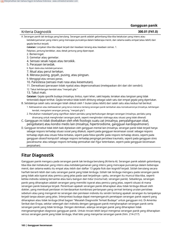 DSM 5 - Panic Disorder - En.id | PDF