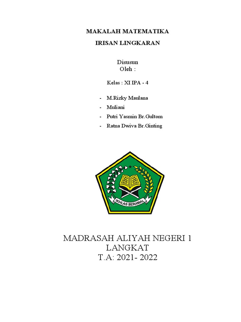 Makalah Matematika Pdf