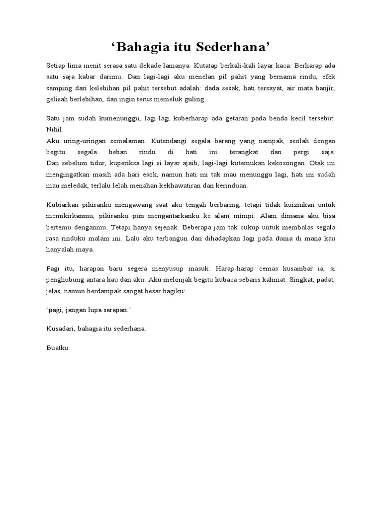 Kumpulan Cerpen Part 1 | PDF