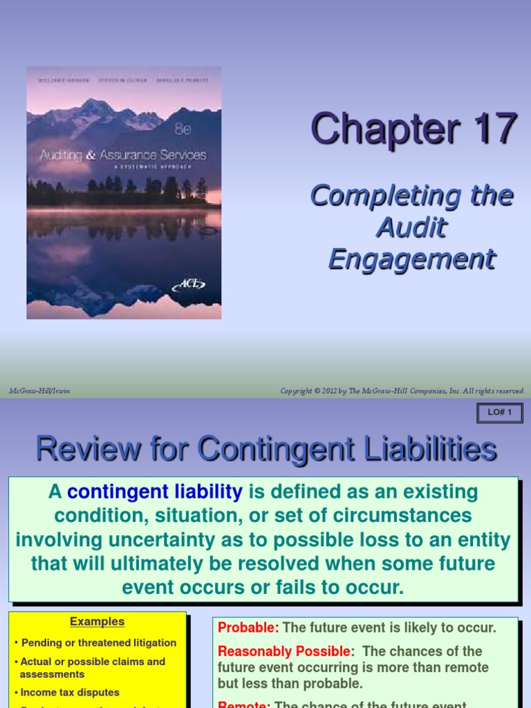 Chap017 Completing The Audit | PDF | Audit | Auditor's Report