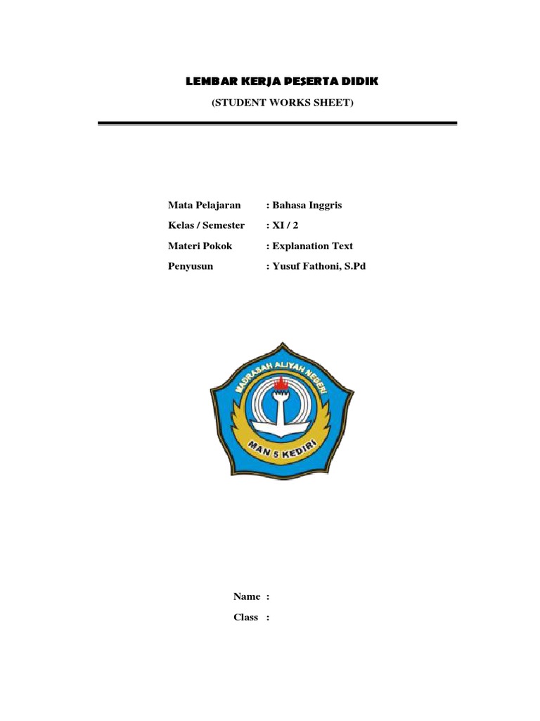 LKPD Explanation Text OK | PDF