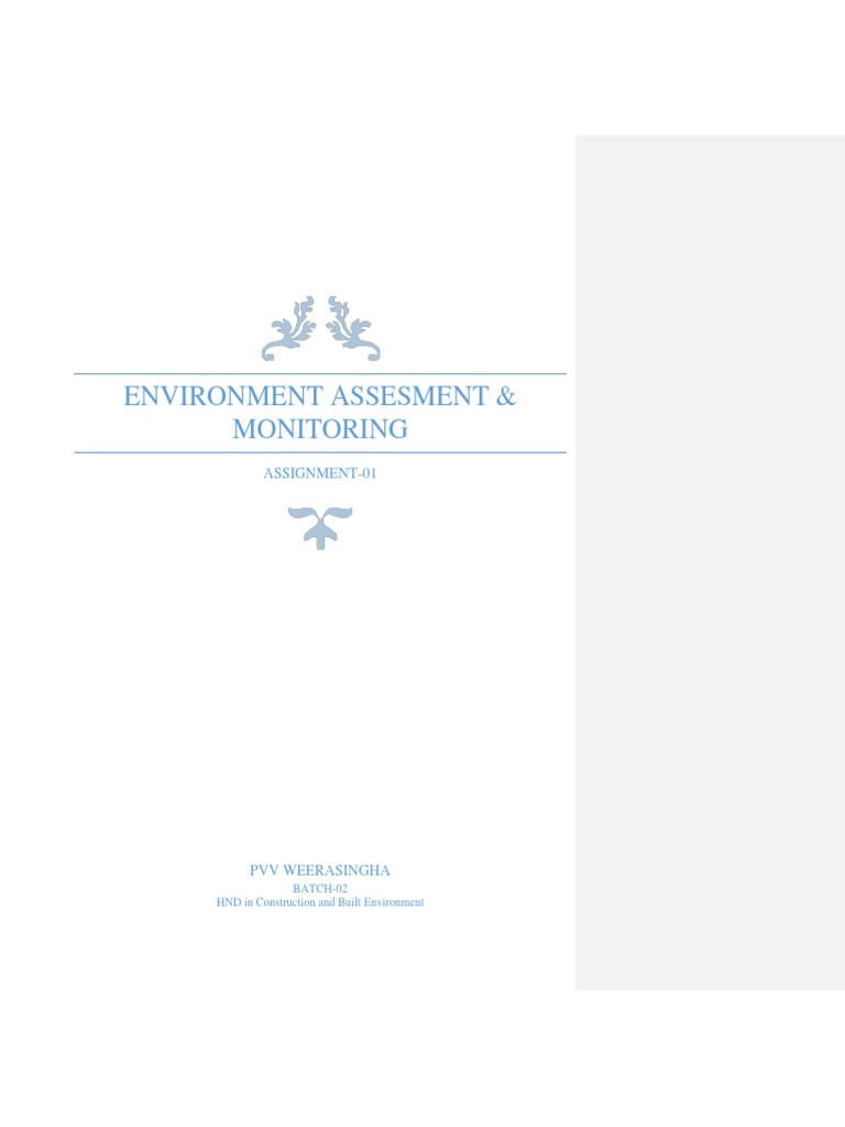 Environmental Assessment in Construction | PDF | Sustainability ...