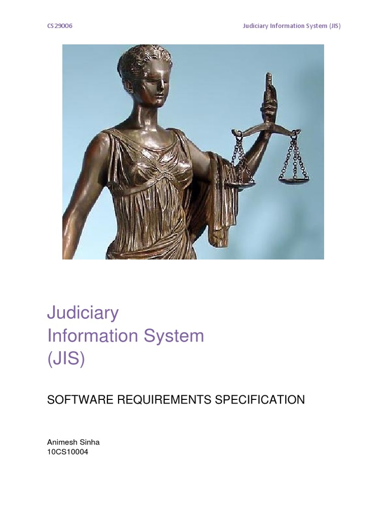 Judiciary Information System SRS | PDF | Computers