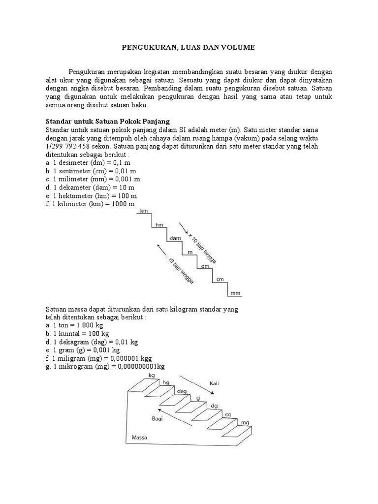 Pengukuran Luas Dan Volume | PDF