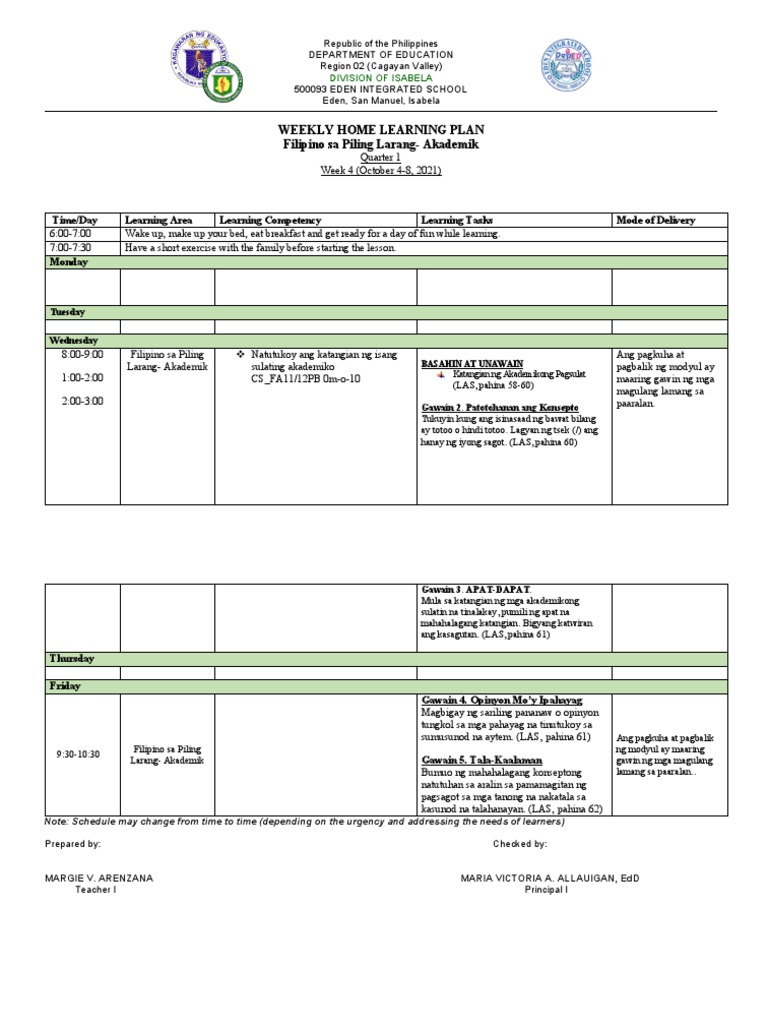 Week 4, Q1 Fil12 | PDF