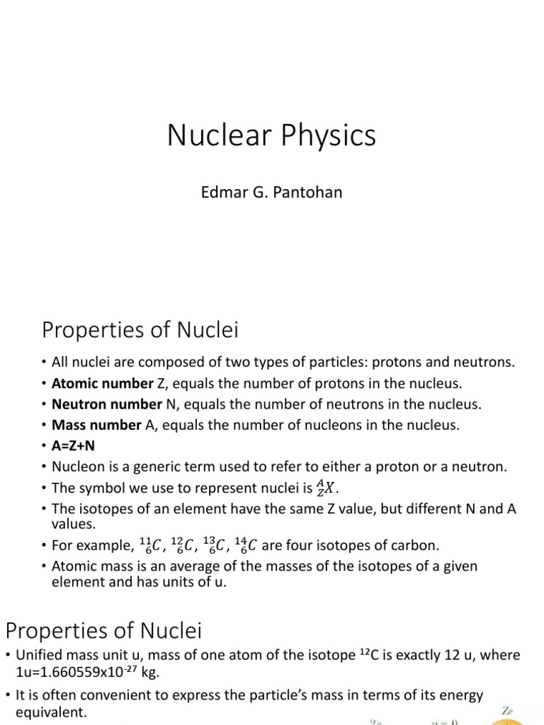 Nuclear Physics | PDF | Radioactive Decay | Atomic Nucleus