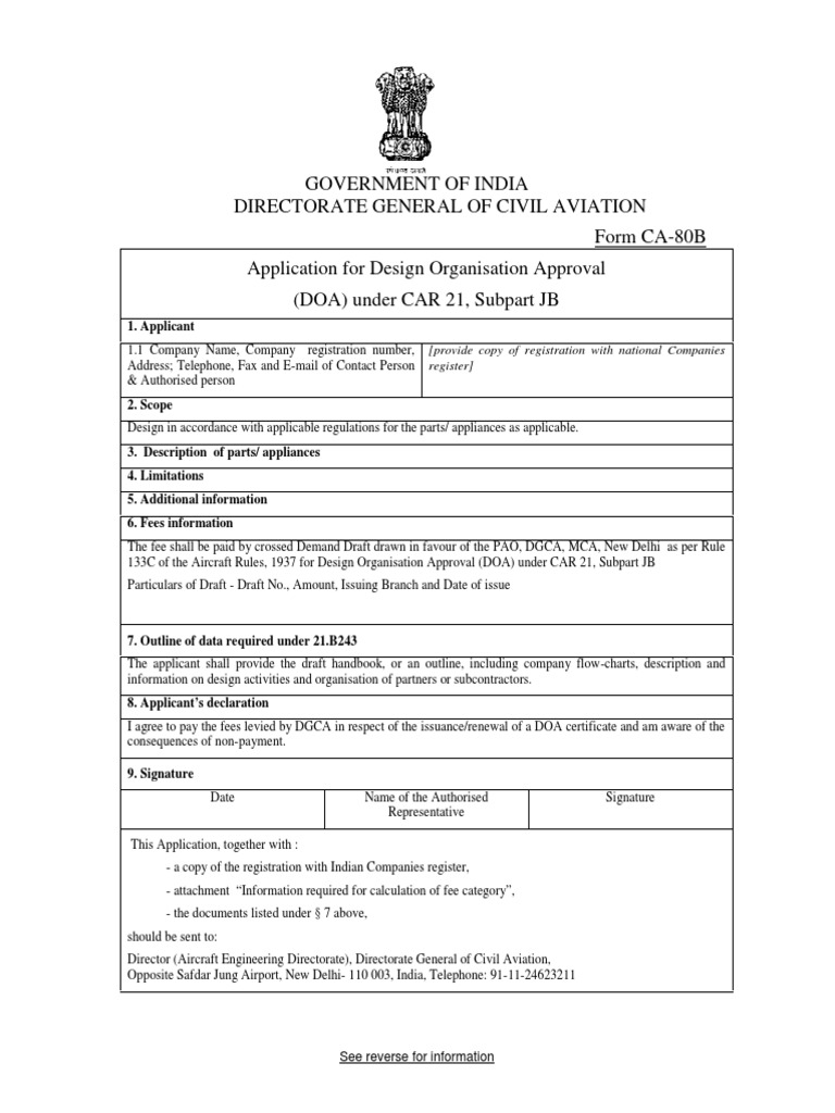 DOA Application Form CA-80B Guide | PDF | Justice | Crime & Violence