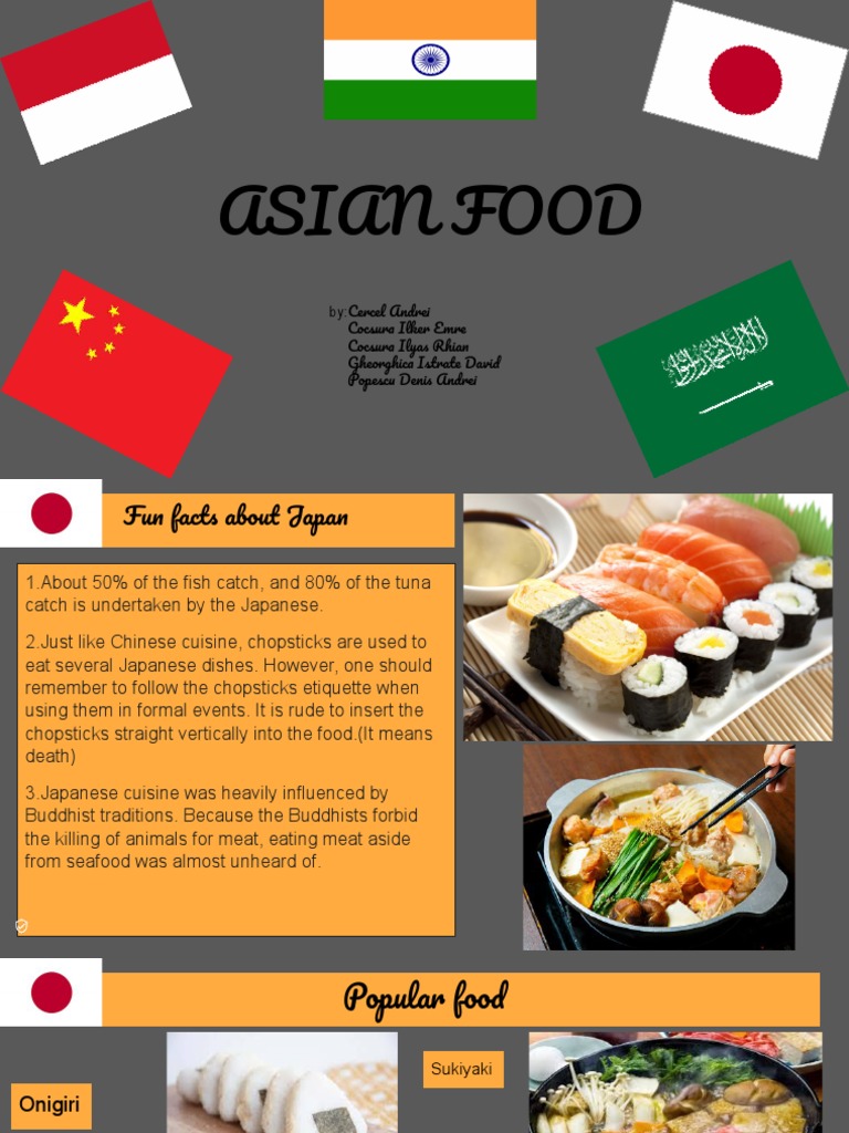 Japanese food facts | PDF | Indonesian Cuisine | Chinese Cuisine