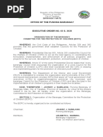 Executive Order - Barangay Council For The Protection of Children BCPC ...
