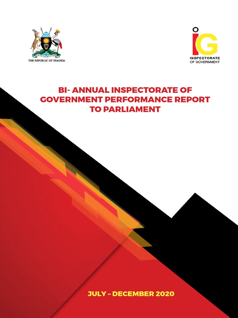 IG Report To Parliament July - December 2020 | PDF | Corruption ...