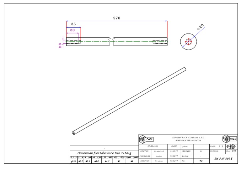 Dimension Free Tolerance Din 7168-g: Pack Pack | PDF