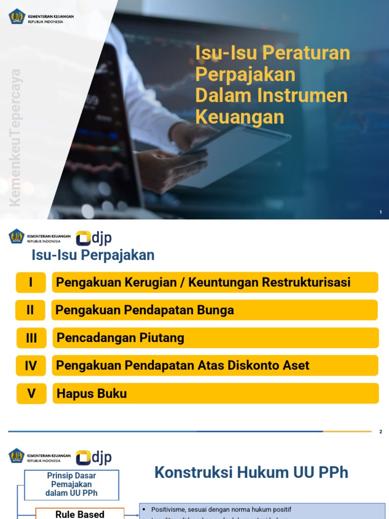 Isu Perpajakan dalam Instrumen Keuangan | PDF
