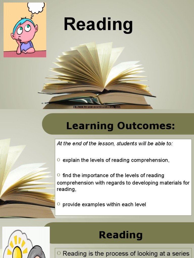 Reading Comprehension Levels Explained | PDF | Reading Comprehension ...