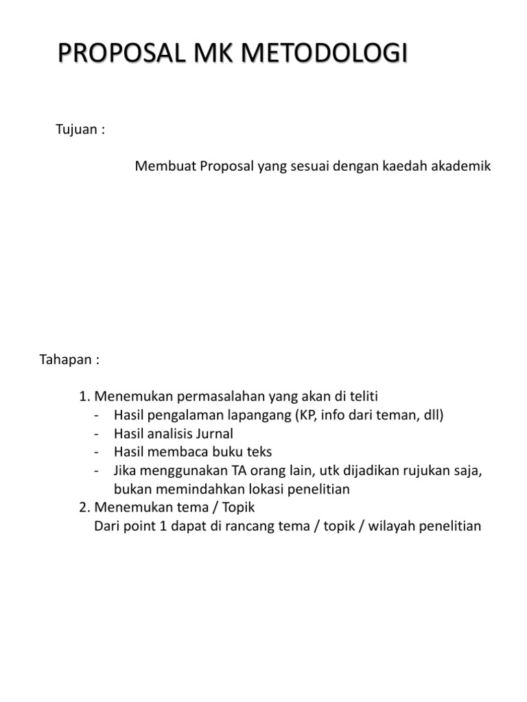 Proposal Penelitian MK Metodologi | PDF | Seni