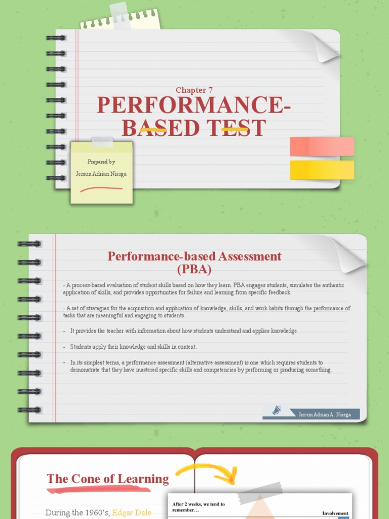 Performance-Based Test: Jerson Adrian Nierga | PDF | Rubric (Academic ...