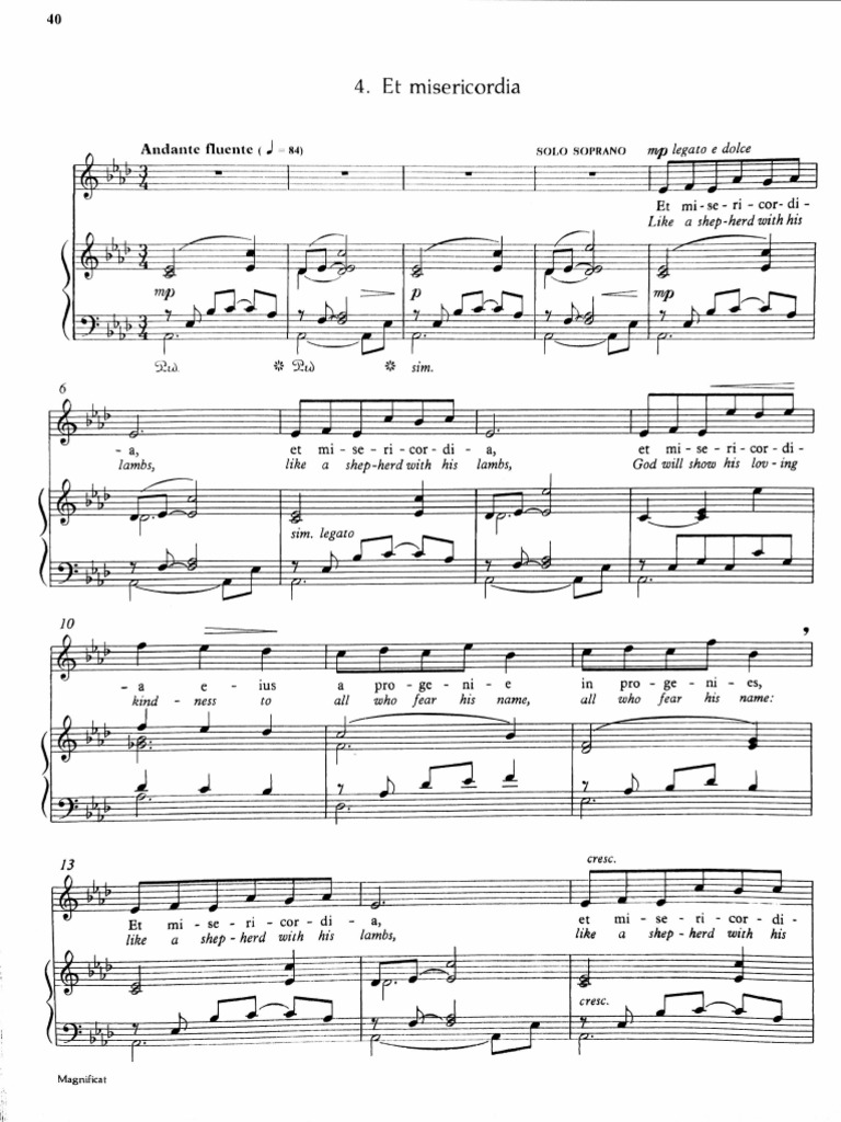 11 - Et Misericordia, Magnificat - John Rutter 19-May-2022 21-10-16 | PDF