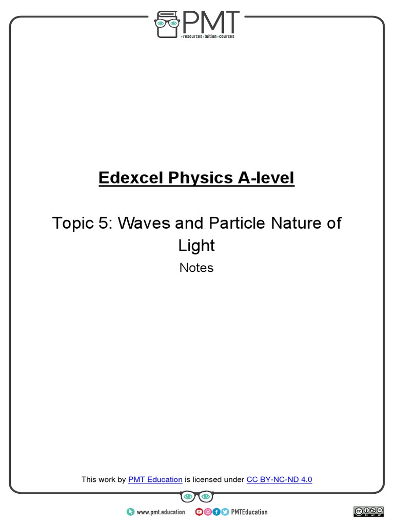 A-Level Particle Physics Notes | PDF | Photoelectric Effect | Waves