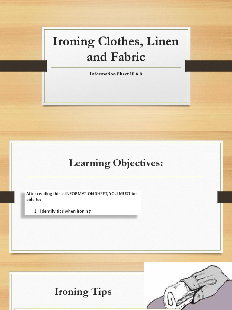 Ironing Clothes, Linen and Fabric | PDF