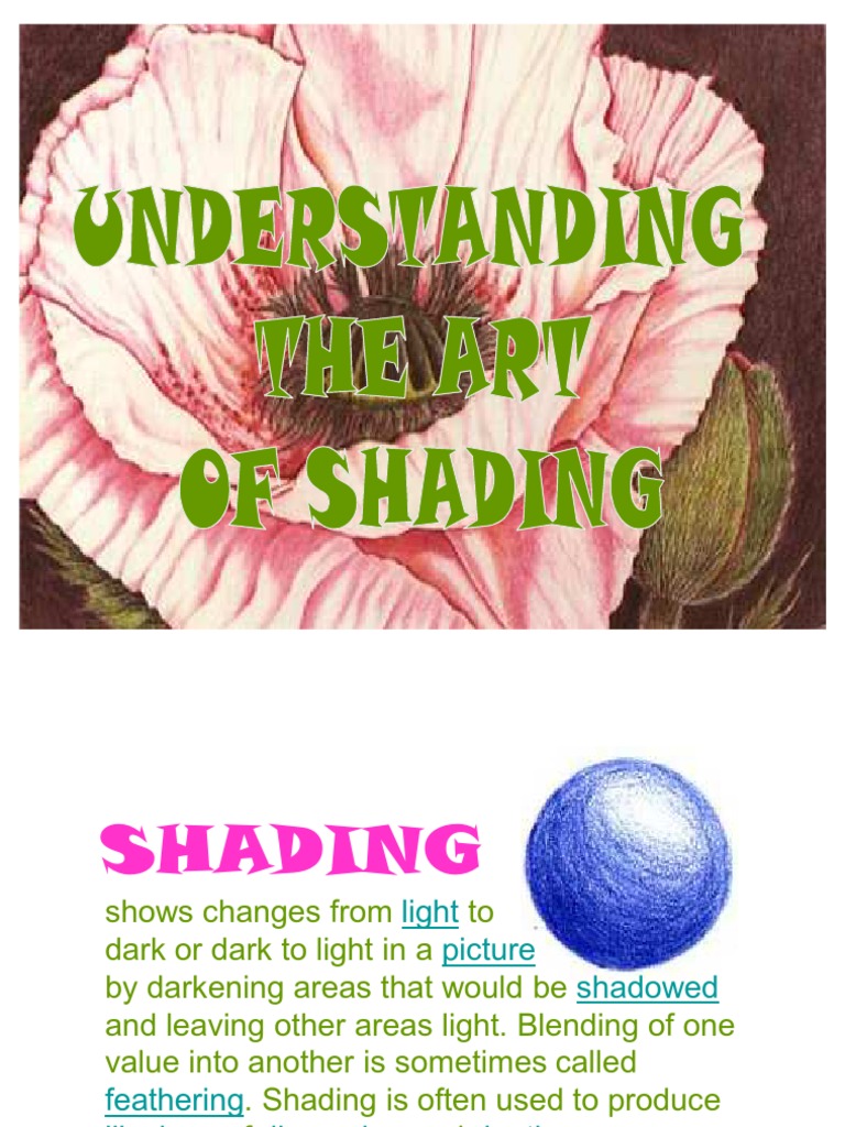 Shading Techniques in Art | PDF | Shadow | Shape