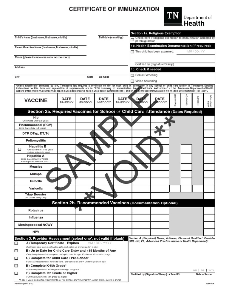 Sample VOID : Certificate of Immunization | PDF | Life Sciences | Viral ...