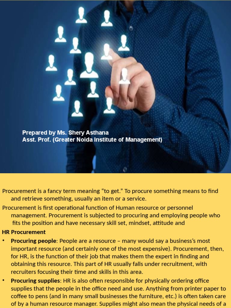 HR Procurement Functions Overview | PDF | Employment | Human Resource ...