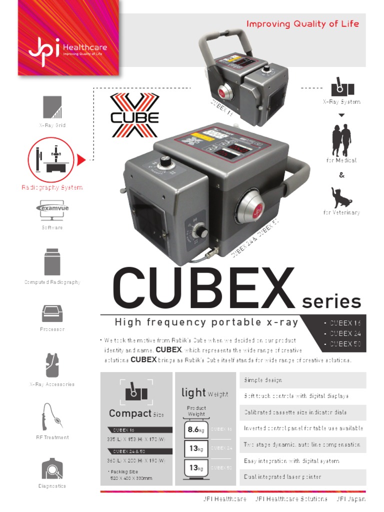 JPI CUBEX Series | PDF | Radiography | Electronic Engineering