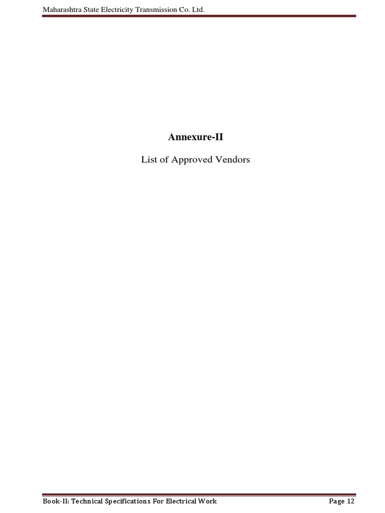 MSETCL - Approved Vendor List | PDF | Transformer | High Voltage