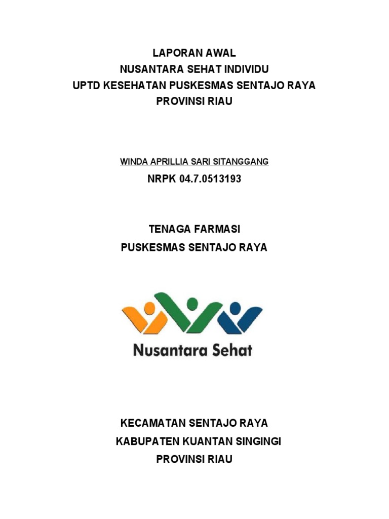 Laporan NS Winda | PDF | Kesehatan Holistik
