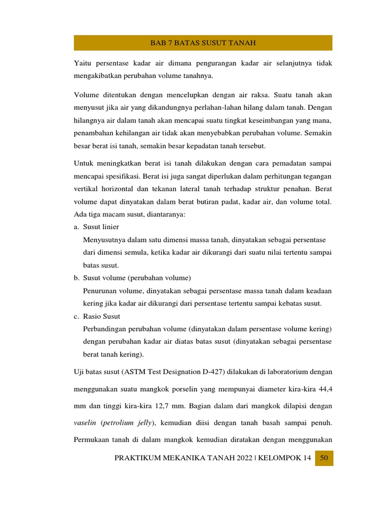 BATAS SUSUT | PDF