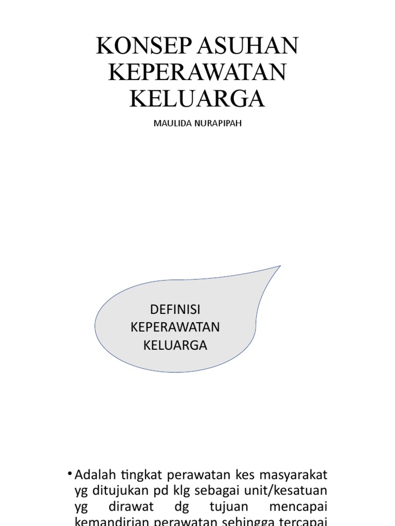 Konsep Asuhan Keperawatan Keluarga | PDF
