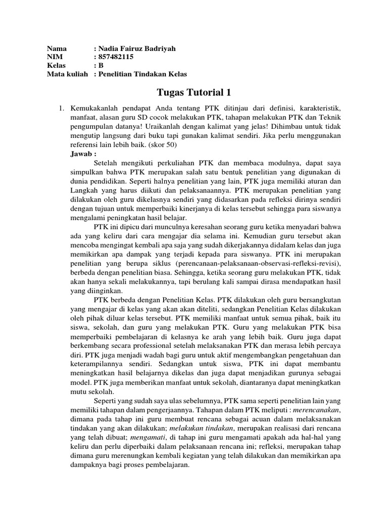 Nadia F., TT1 | PDF | Pengembangan Diri
