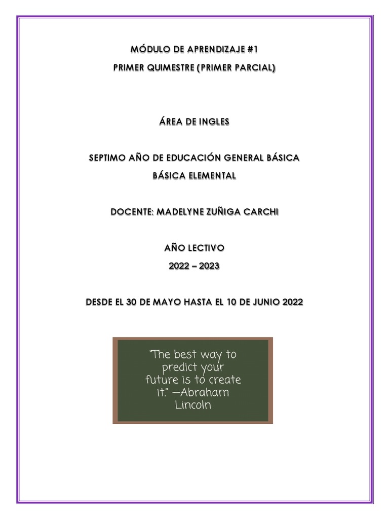 Módulo 7 Grado | PDF