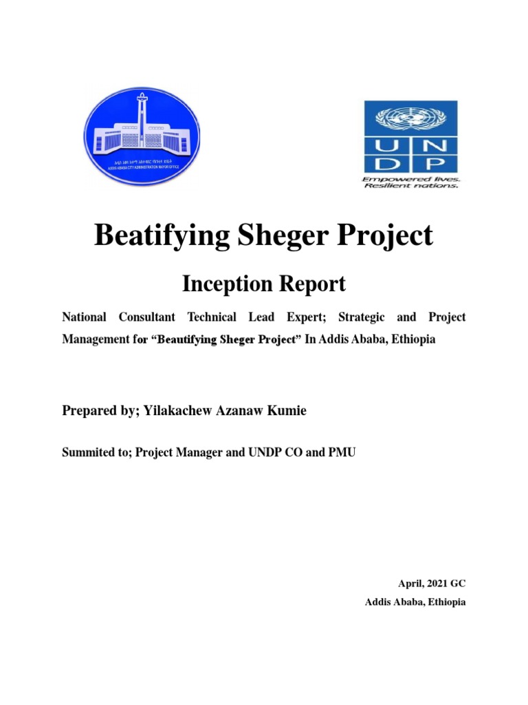Beautifying Sheger Project Inception Report | PDF | Project Management ...