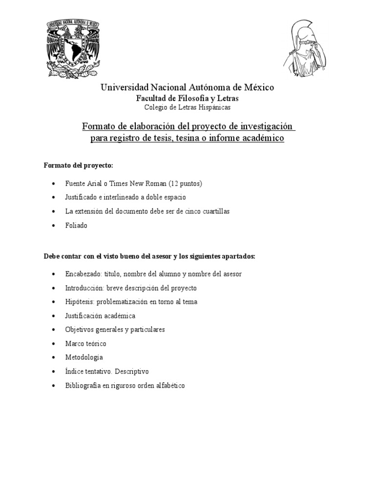 Formato de Tesina UNAM | PDF | Artes del Lenguaje y Comunicación ...