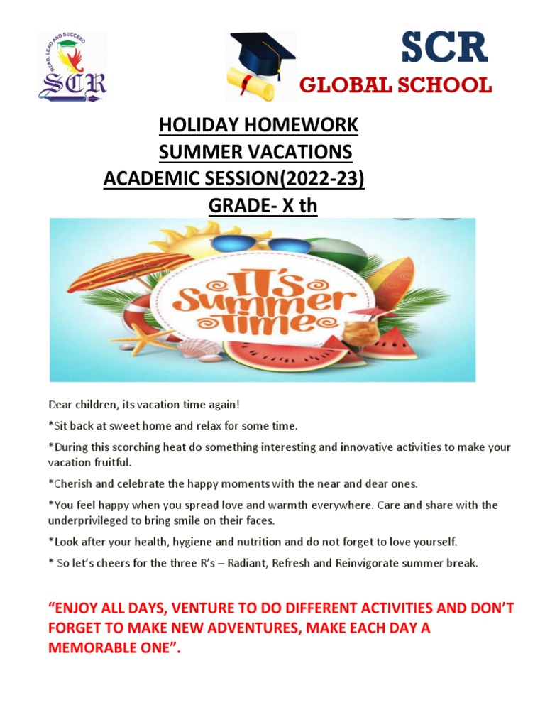 Holiday Homework Class 10 | PDF | Trigonometry | Numbers