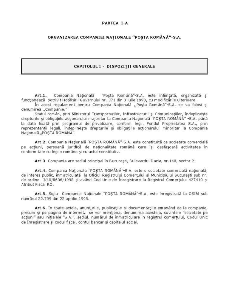 Regulament de Organizare Si Functionare CNPR 2020 | PDF