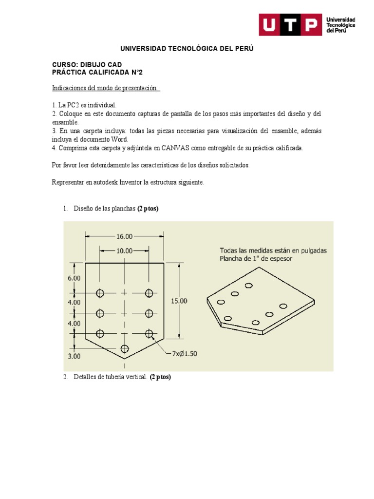 PC2 Dibujo CAD | PDF