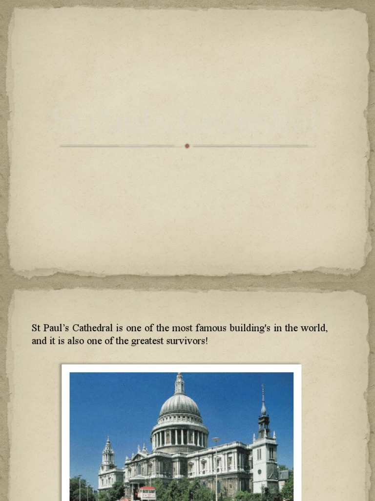 History of St Paul's Cathedral | PDF