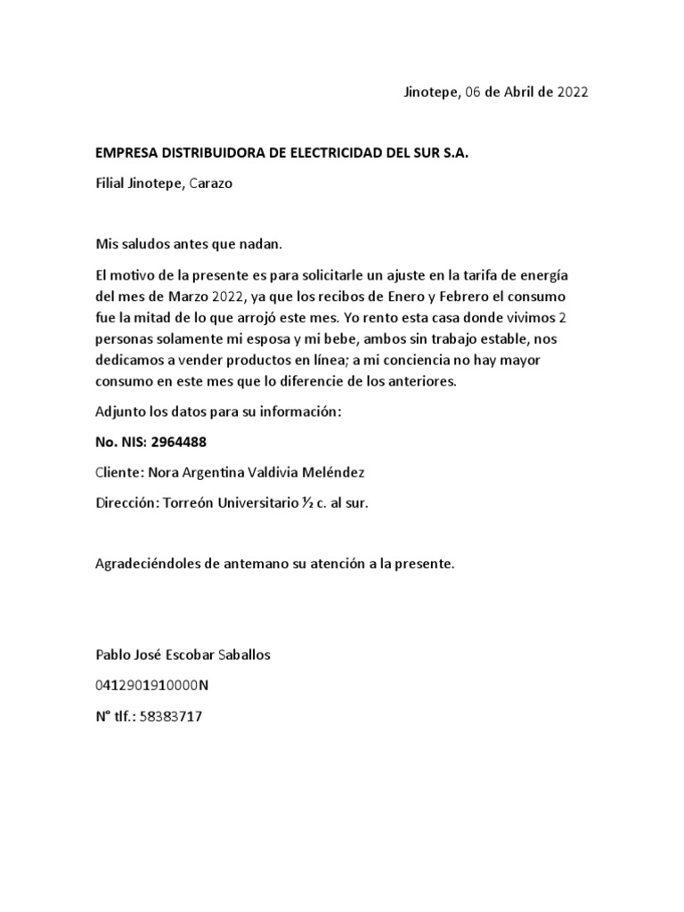 Carta Disnorte | PDF