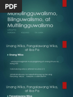 Bilingguwalismo | PDF