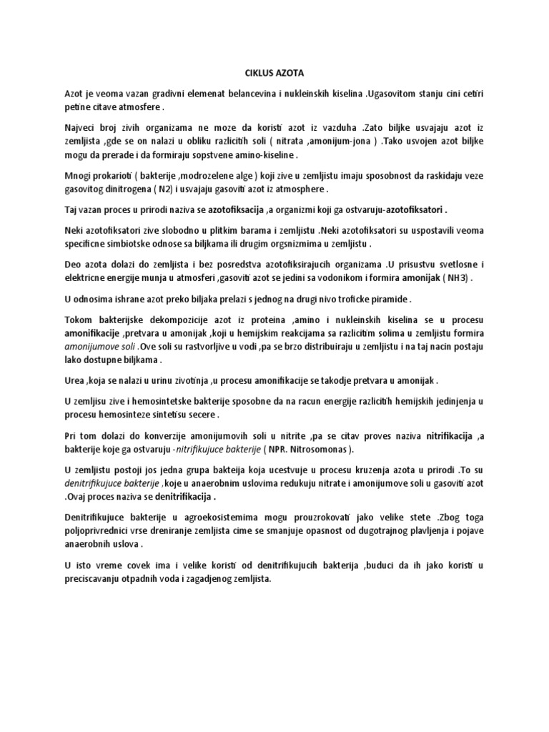 Ciklus Azota | PDF