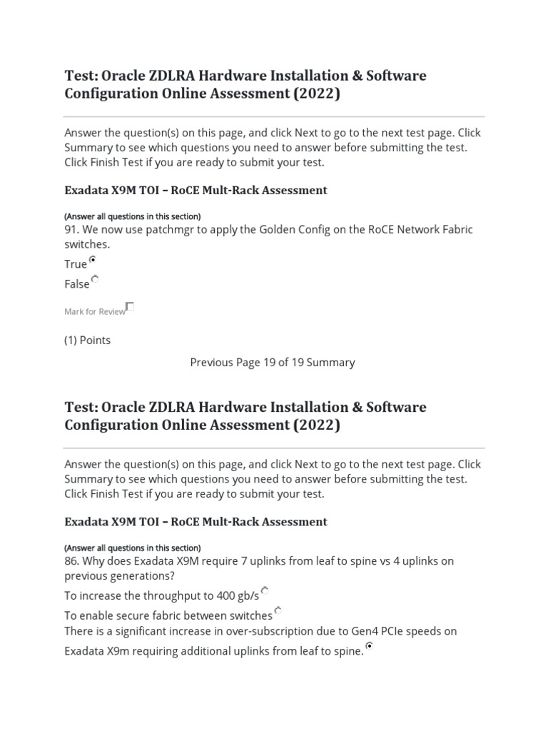 Oracle ZDLRA Hardware Installation & Software Configuration Online ...