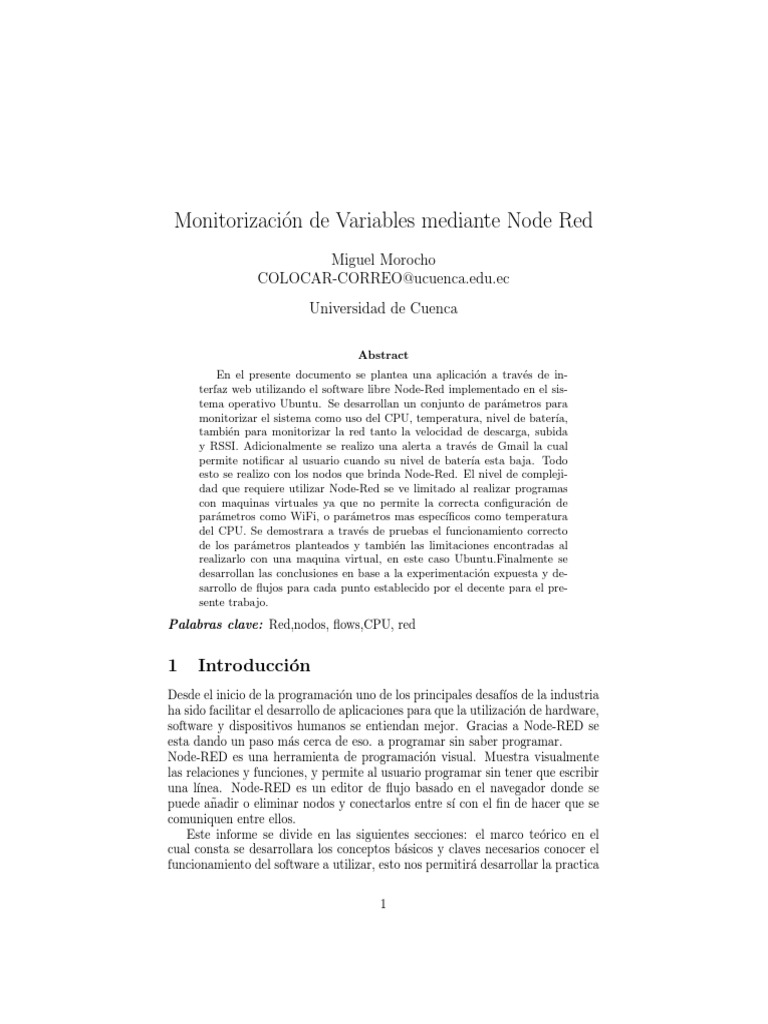 Node Red | Descargar gratis PDF | Unidad Central de procesamiento | Gmail