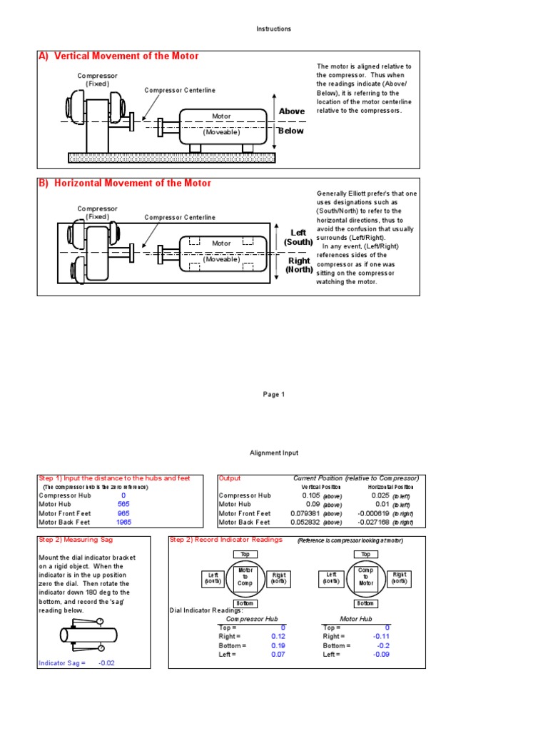 A) Vertical Movement of The Motor: Compressor (Fixed) | PDF | Equipment ...