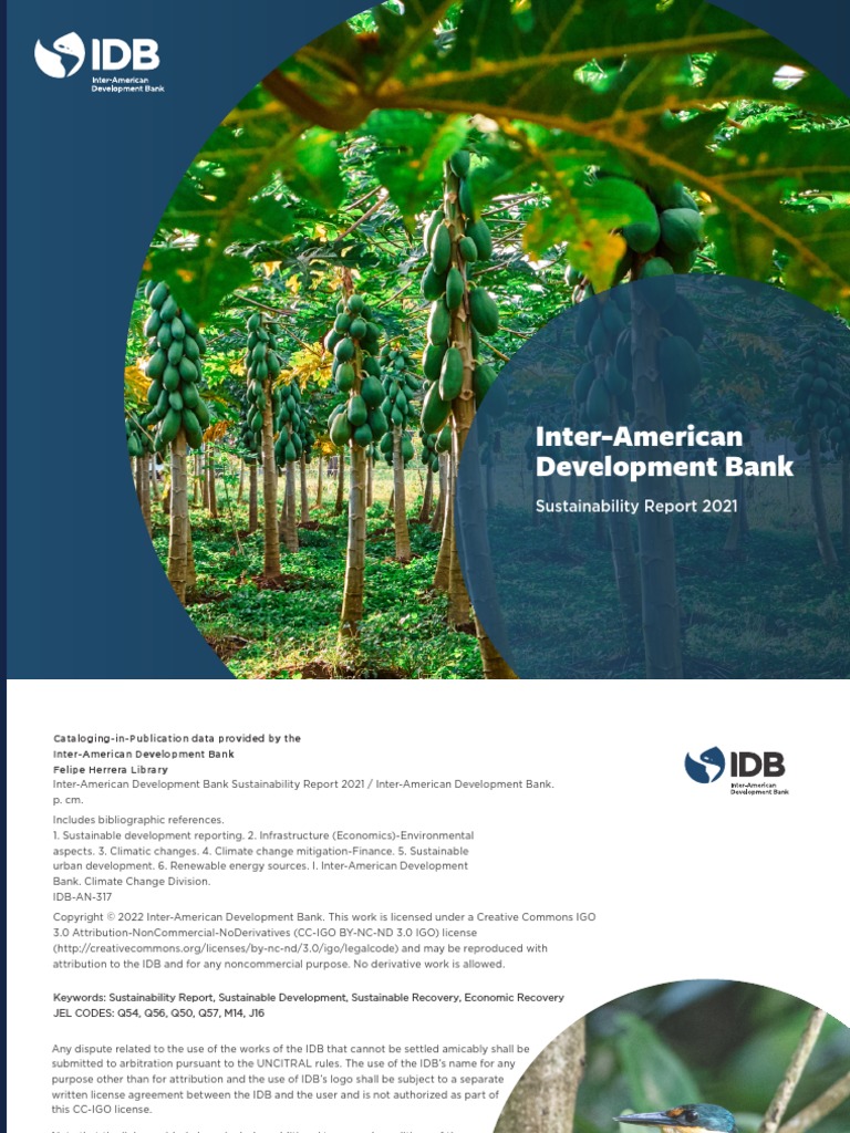 Inter American Development Bank Sustainability Report 2021 | PDF | Inter American Development ...