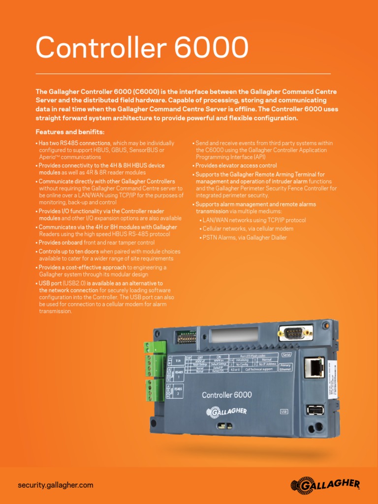 Gallagher Security Europe LTD Controller 6000 Techspec 1 Ae09bd7a 4da8 ...
