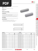 Dimensiones Chaveteros y Chavetas | PDF | Ingeniería mecánica