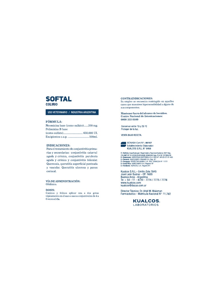 Prospecto Softal | PDF