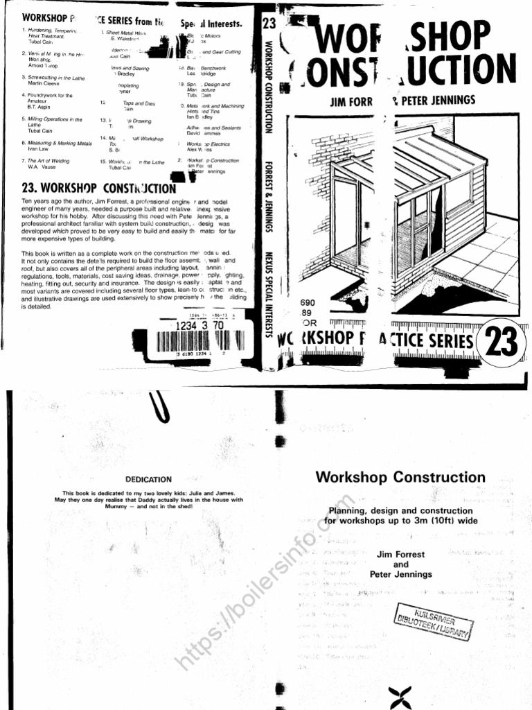 WORK-Workshop Practice Series 23 - Workshop Construction | Download ...