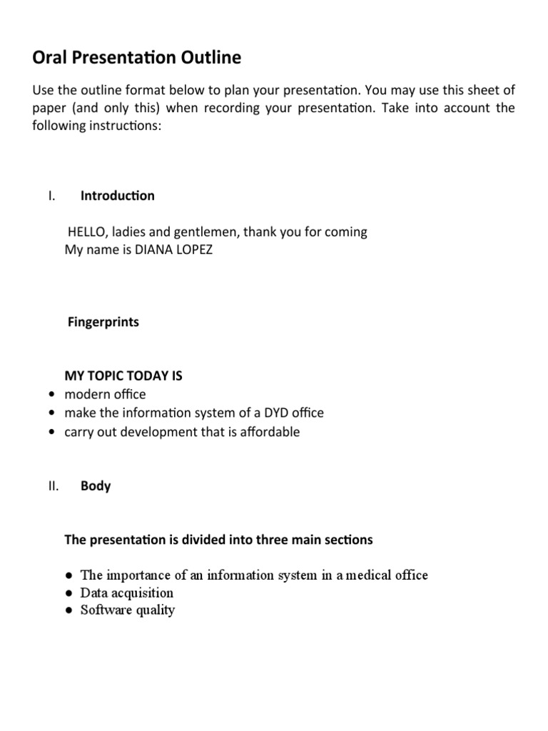 Presentation Outline | PDF | Computers